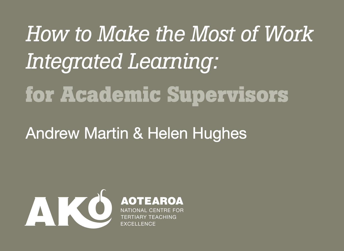 How to Make the Most of Work for Academic Supervisors - Innovative ...