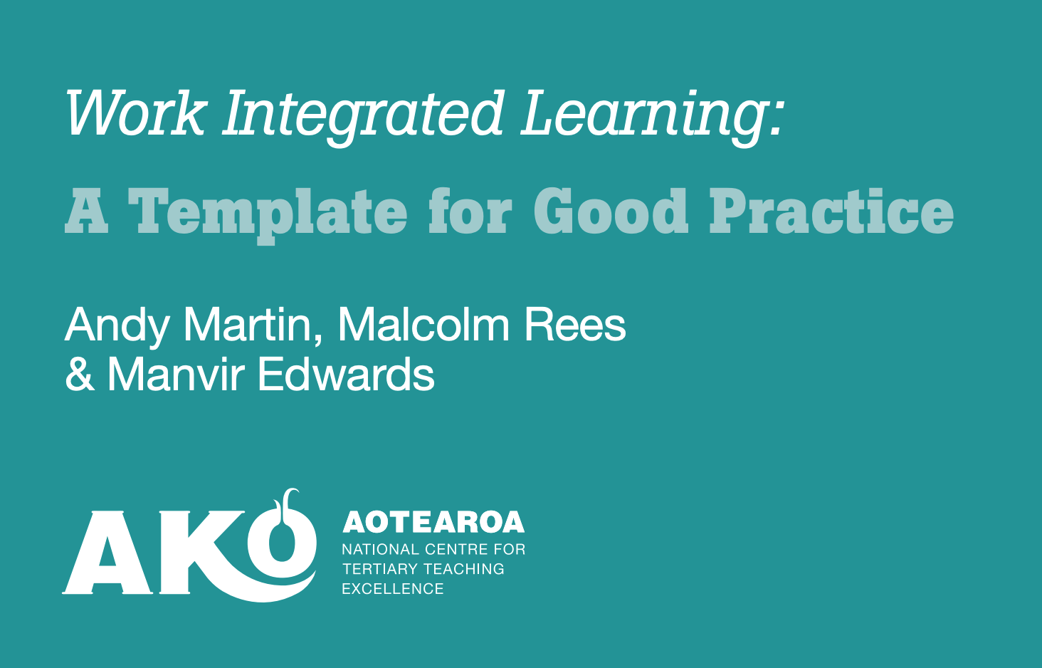 A Template for Good Practice - Innovative Research Universities